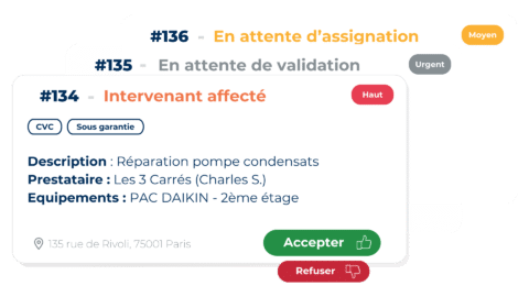 Logiciel GMAO - Gestion de Maintenance Assistée par Ordinateur